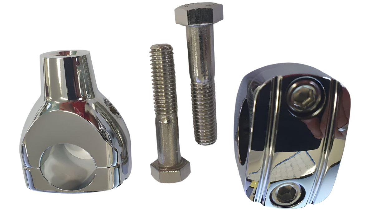 Zodiac Z245221 GTR 2" Riser Set Chrome for 1.25" Handlebars – EasyR