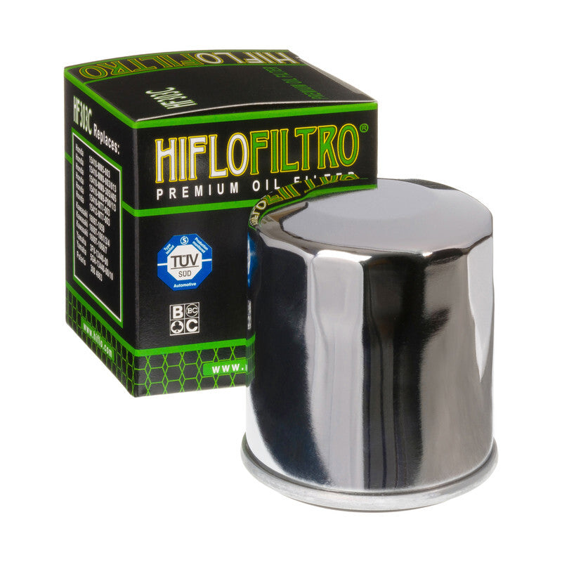 HifloFiltro 43-HF3-03C Oil Filter HF303C Chrome – EasyR