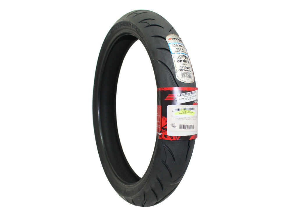 Avon Tyres AVO-AV912112 Cobra Chrome AV91 Front Tyre 120/70-V21 Tubele ...
