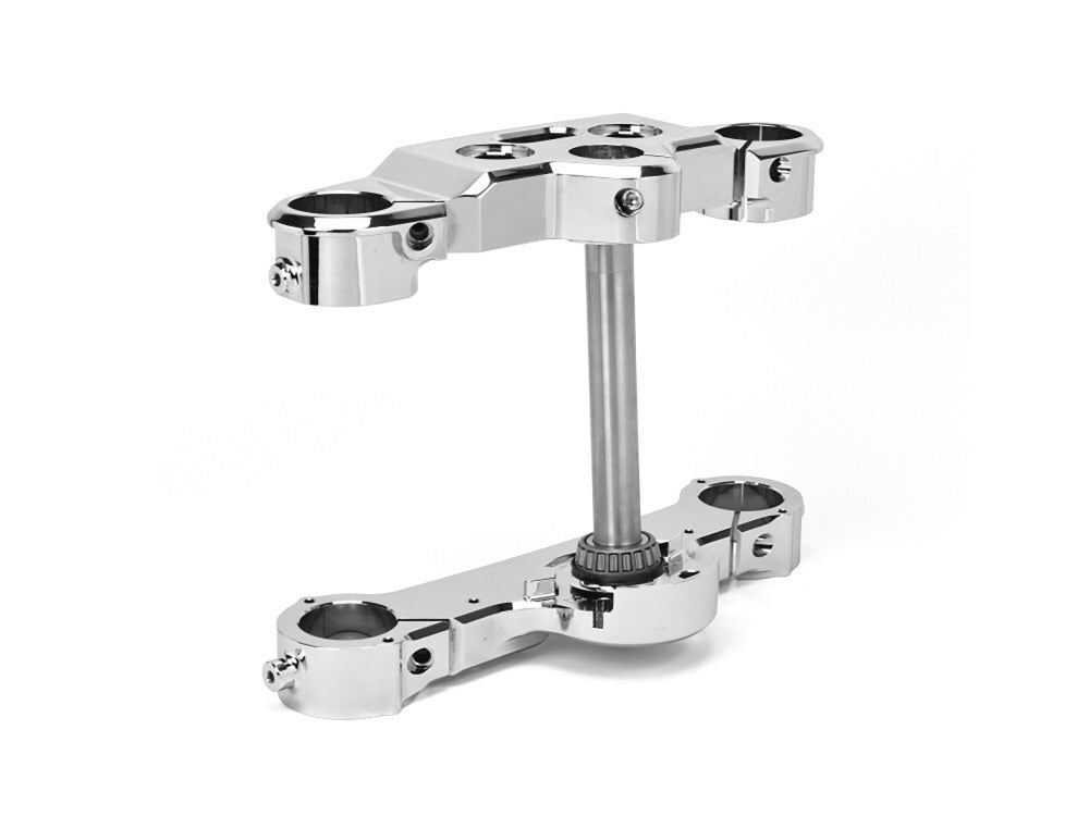 Hawg Halters Inc HHI-49FBCR6 6 Degree Raked Triple Tree Kit Chrome for ...