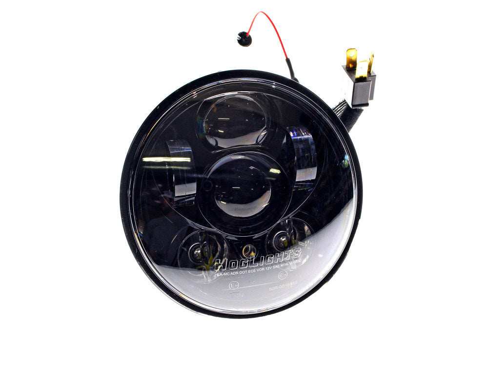 Hoglights HOG-4057CAIN 5-3/4" LED Headlight Insert Black for H-D Stree ...