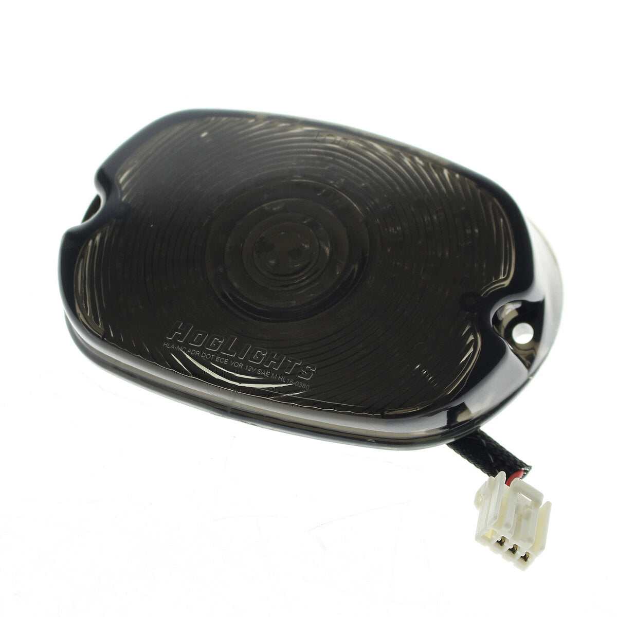 Hoglights HOG-HL302013K LED Low Profile Taillight w/Smoke Lens & Numbe ...