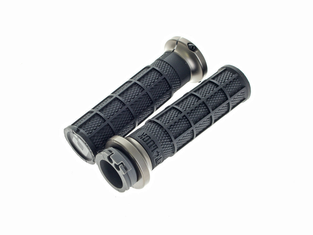 Odi ODI-V31HCW-BH-H Hart-Luck Full Waffle Lock-On Handgrips Grey for H ...