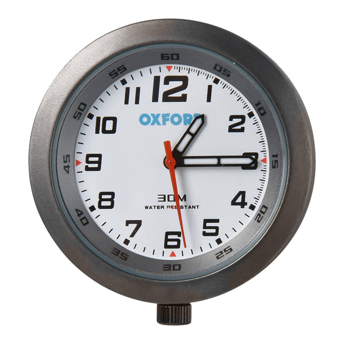 Oxford Clock Titanium Case & White Face w/Bracket – EasyR
