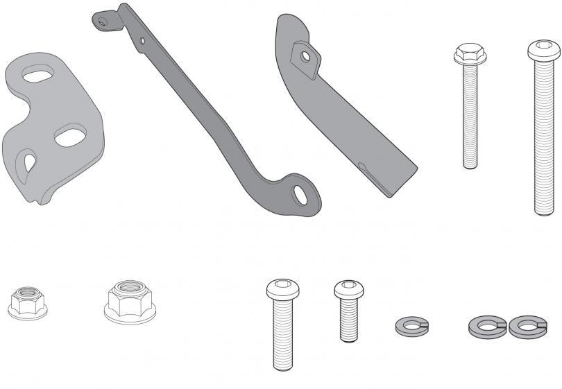 Givi PL1121KIT Side Case Pannier Hardware Kit for Honda CB500X 17-20 w ...