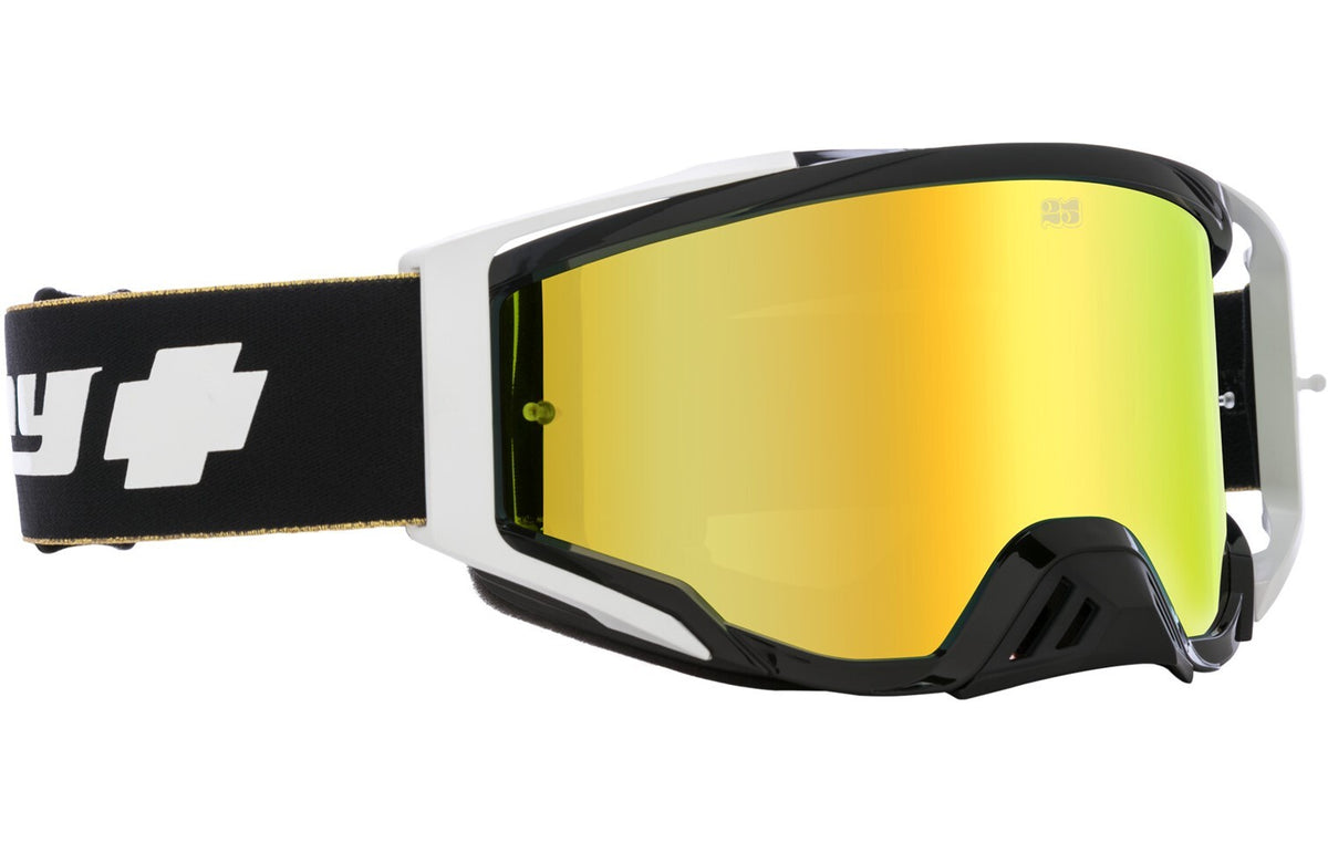 Spy Optic Foundation MX Goggle Plus 25th Anniversary Black/Gold w/HD B ...