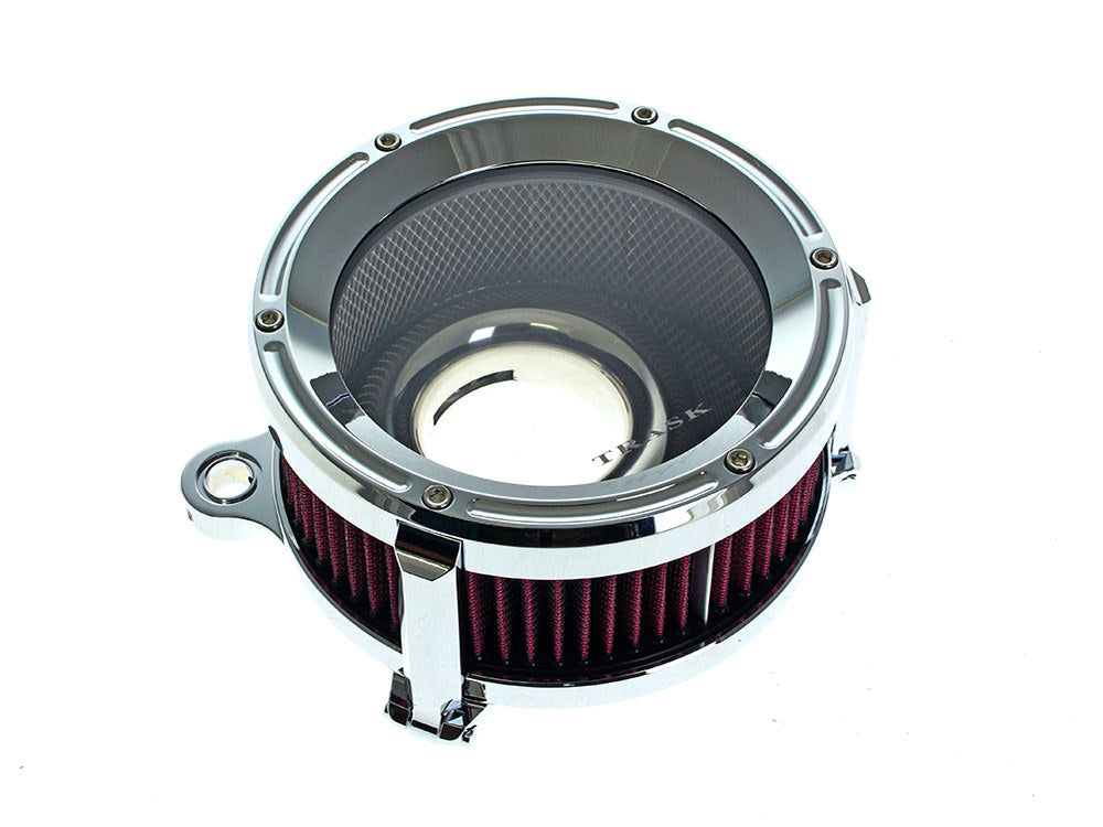 Trask Performance TP-TM-1020CH Assault Clear Air Cleaner Kit Chrome fo ...