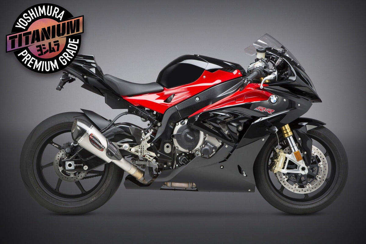 Yoshimura Alpha T Street Titanium Slip-On Muffler w/Titanium Sleeve/Ca ...